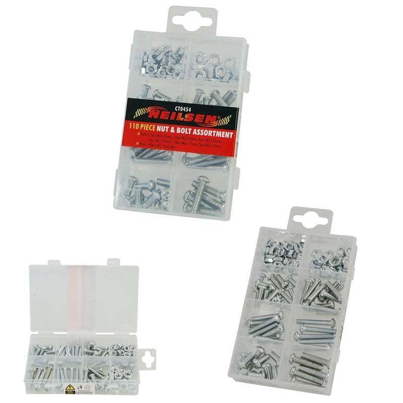 Pultti ja mutteri lajitelma M5 M6 | Mutterilajitelma Toolfin